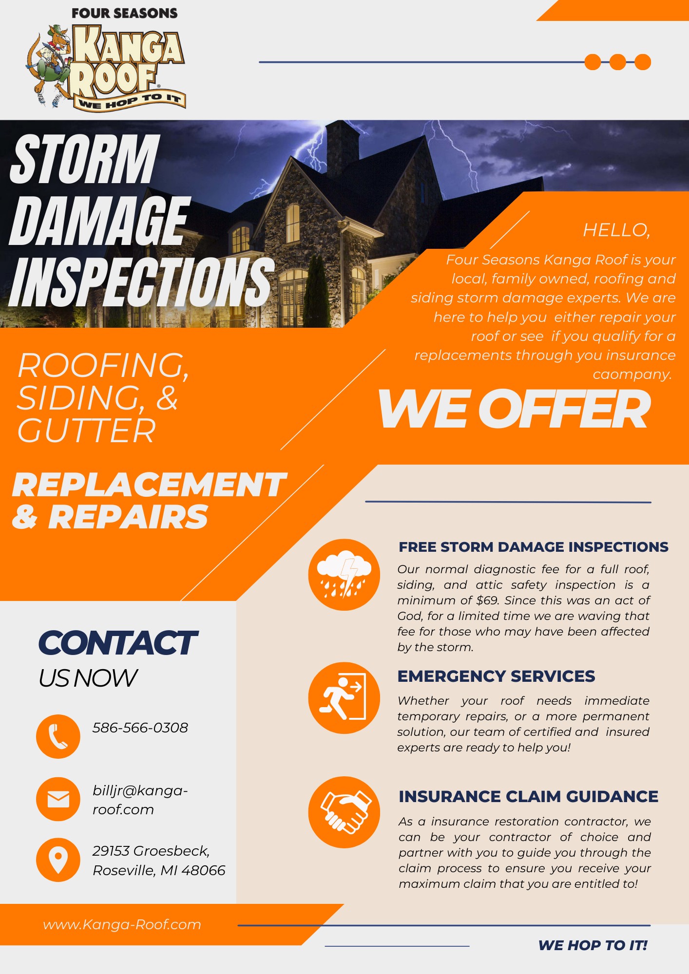6 Warning Signs You Hired A Storm Chaser - Four Seasons Kanga Roof